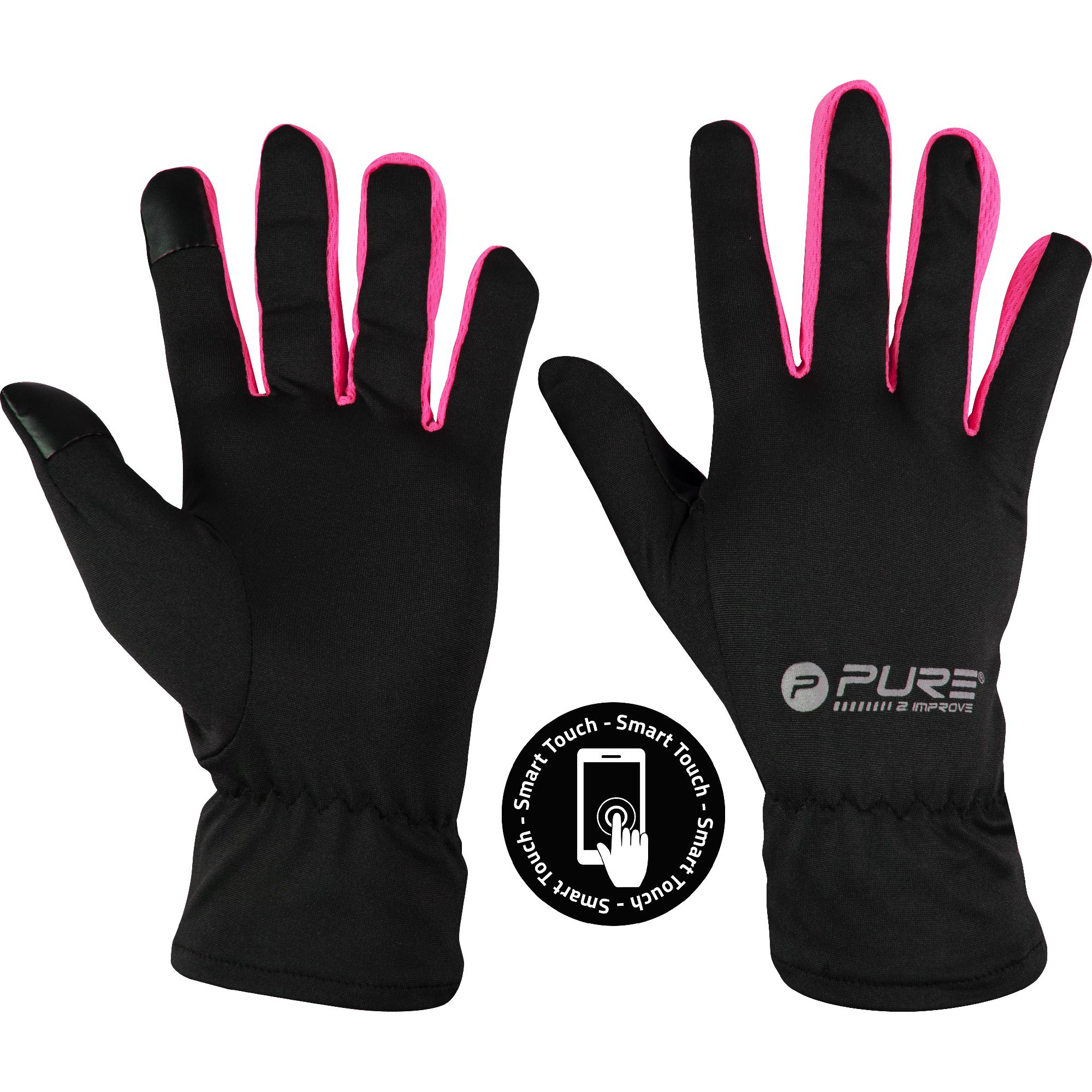 Pure 2improve | Smart Touch Gloves Pink M/L